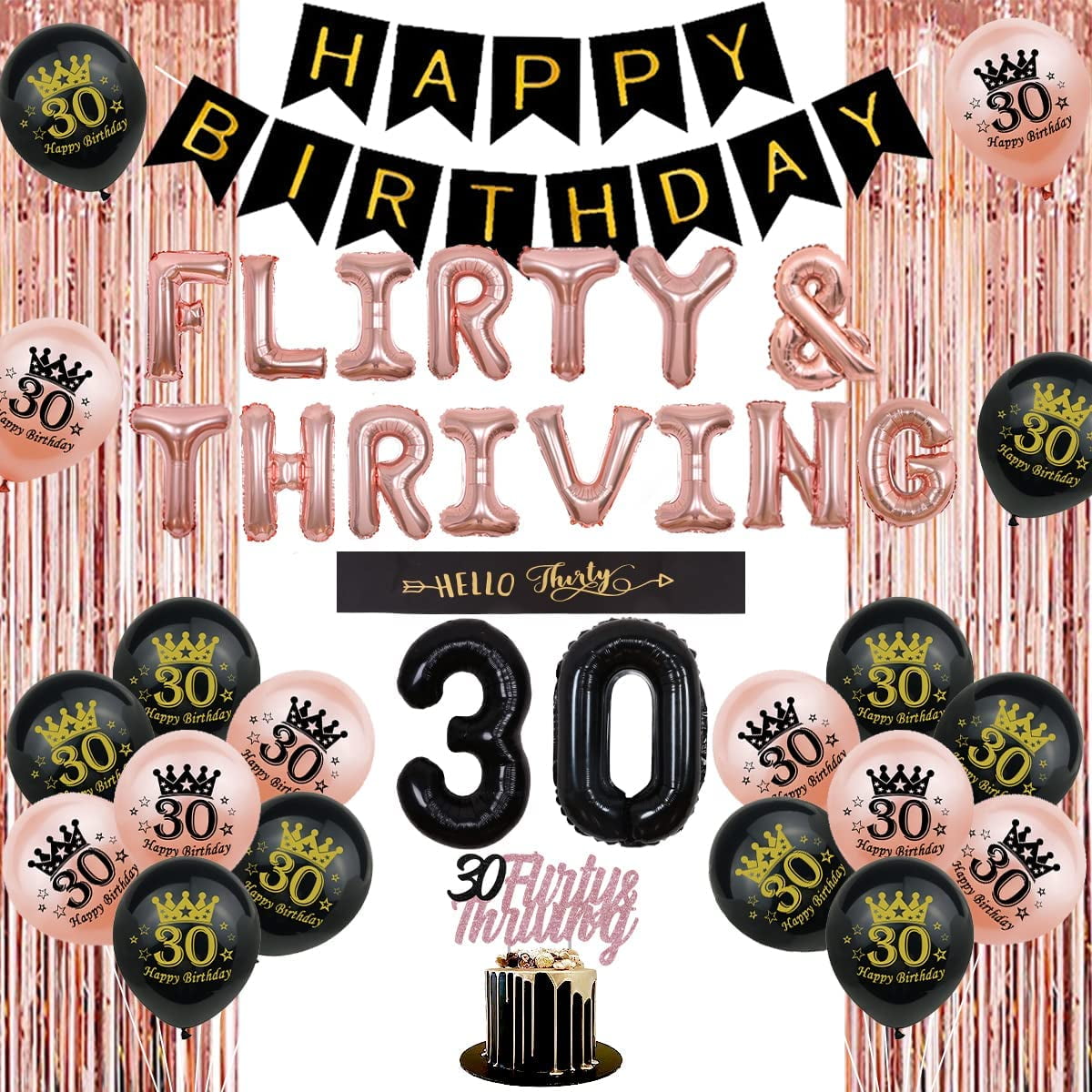 30 Flirty and Thriving Birthday Decorations Rose Gold for Her Hello ...