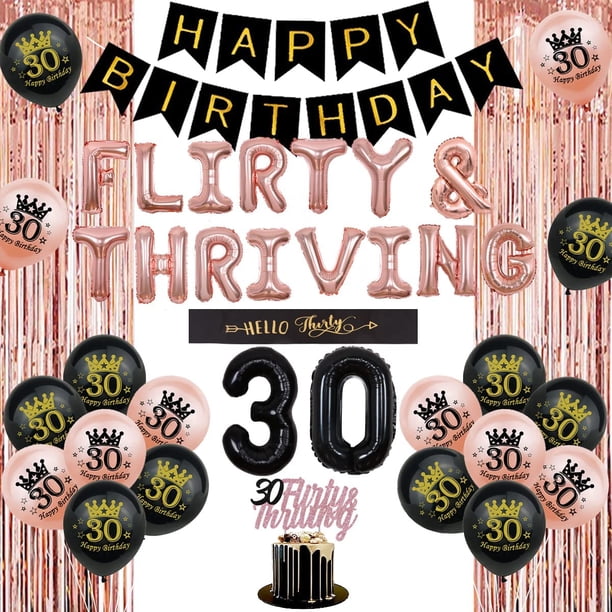 30 Flirty and Thriving Birthday Decorations Rose Gold for Her Hello ...