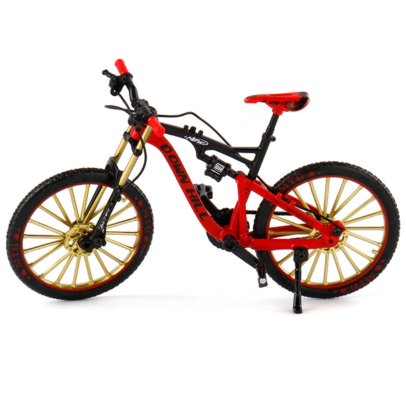 Yoone Bicycle Model 1:10 Scale Realistic Shape Alloy Downhill Mountain ...