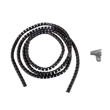 Dia 10mm Flexible Spiral Tube Cable Cord Management 5m -Black | Walmart ...