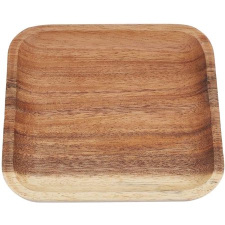 Elegant Square Food Tray Snacks Sushi Wooden Serving Dish for Home ...