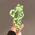 Cartoon Metal Hair Claw Clips Funny Frogs Hair Catch Barrette Large ...
