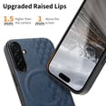 Compatible for Samsung Galaxy A07 Magnetic Case, Grid Pattern PU ...