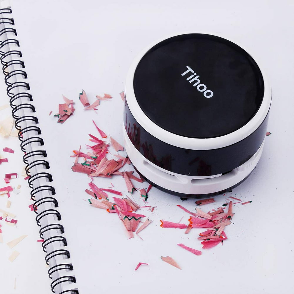 Mini Desktop Vacuum Cleaner Battery Operated, Black - Walmart.com ...