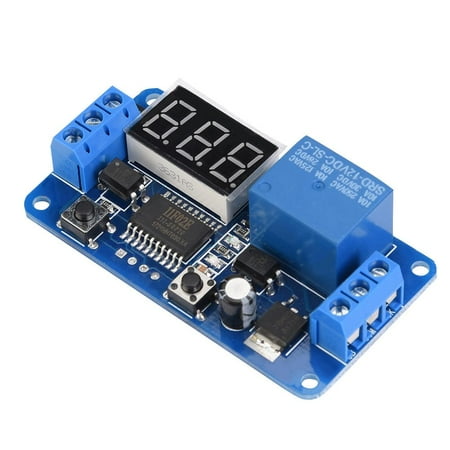 Time Relay Switch, High Level Trigger 0-999s Counting Key Setting Power Off Memory Function ...