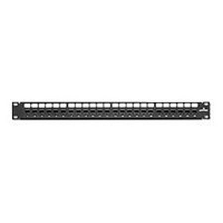 Leviton GigaMax 5e QuickPort Patch Panel - Patch panel - CAT 5e - black ...