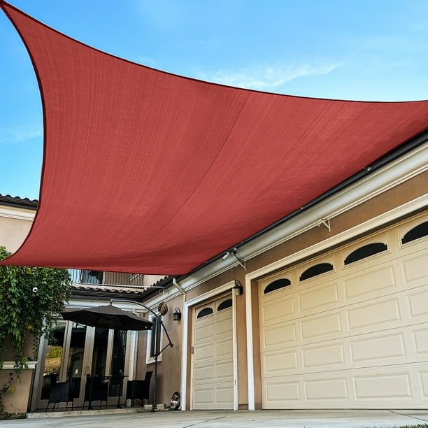 Sunbley 6' x 8' Rectangle Sun Shade Sail Canopy UV Block Sunshade Cover ...