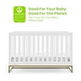 Delta Children Jade 4-in-1 Convertible Crib, Bianca White/Bronze ...