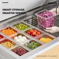 6-Pack NSF Commercial Food Pans with Lids and Drain Tray, 1/6 Size Deep ...