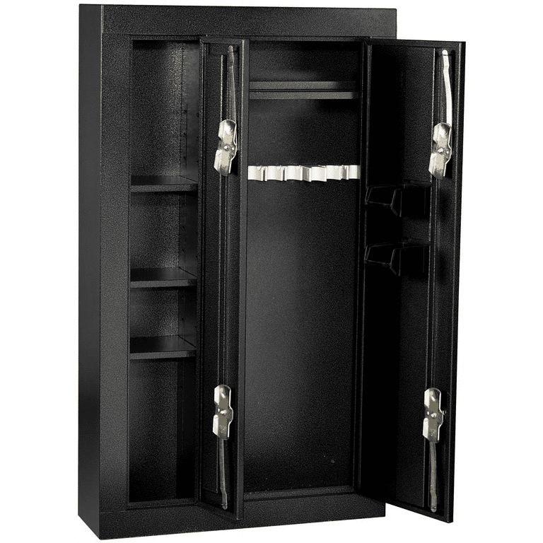 Homak Manufacturing 8 Gun Double Door Steel Security Cabinet Black