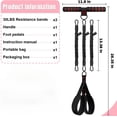 Upgraded Multifunction Pedal Resistance Band with Handle, Waist, Arm ...