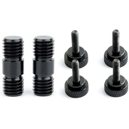 Plannu M12 Threaded 15mm Rod Connector Extender Screw and M5 Wingnut ...