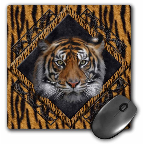 3dRose Diamond Tiger, Mouse Pad, 8 by 8 inches - Walmart.com