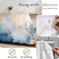 Absstract Color Block Cabinet Curtains Blue Beige Gradient Art Sink ...