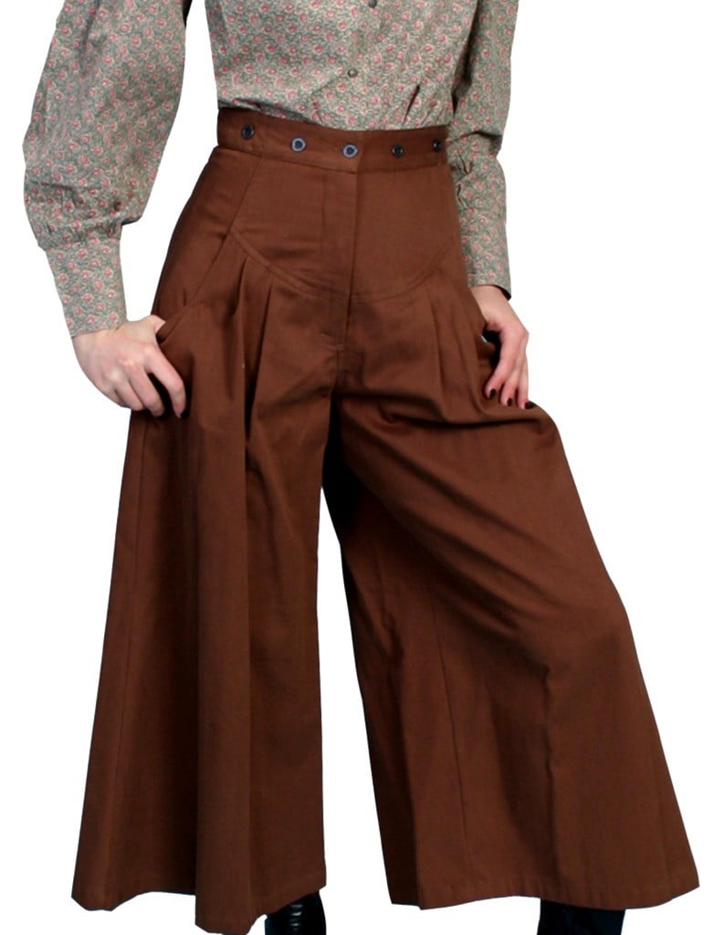 Scully Pants Womens Front Zipper Pewter Buttons Pleated RW528S ...