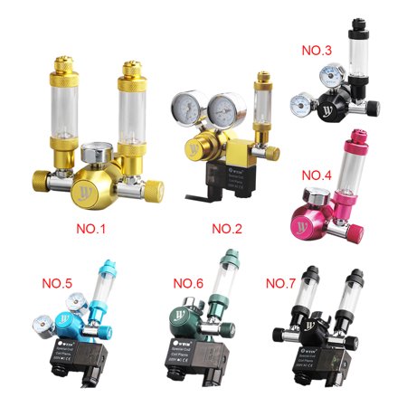 CO2 Planted Aquarium Tank Regulator pressure reducer CO2 Mini Dual Gauge Display with Bubble ...