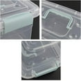 Clear Storage Latch Bin, Plastic Storage Container Box with Lid and ...
