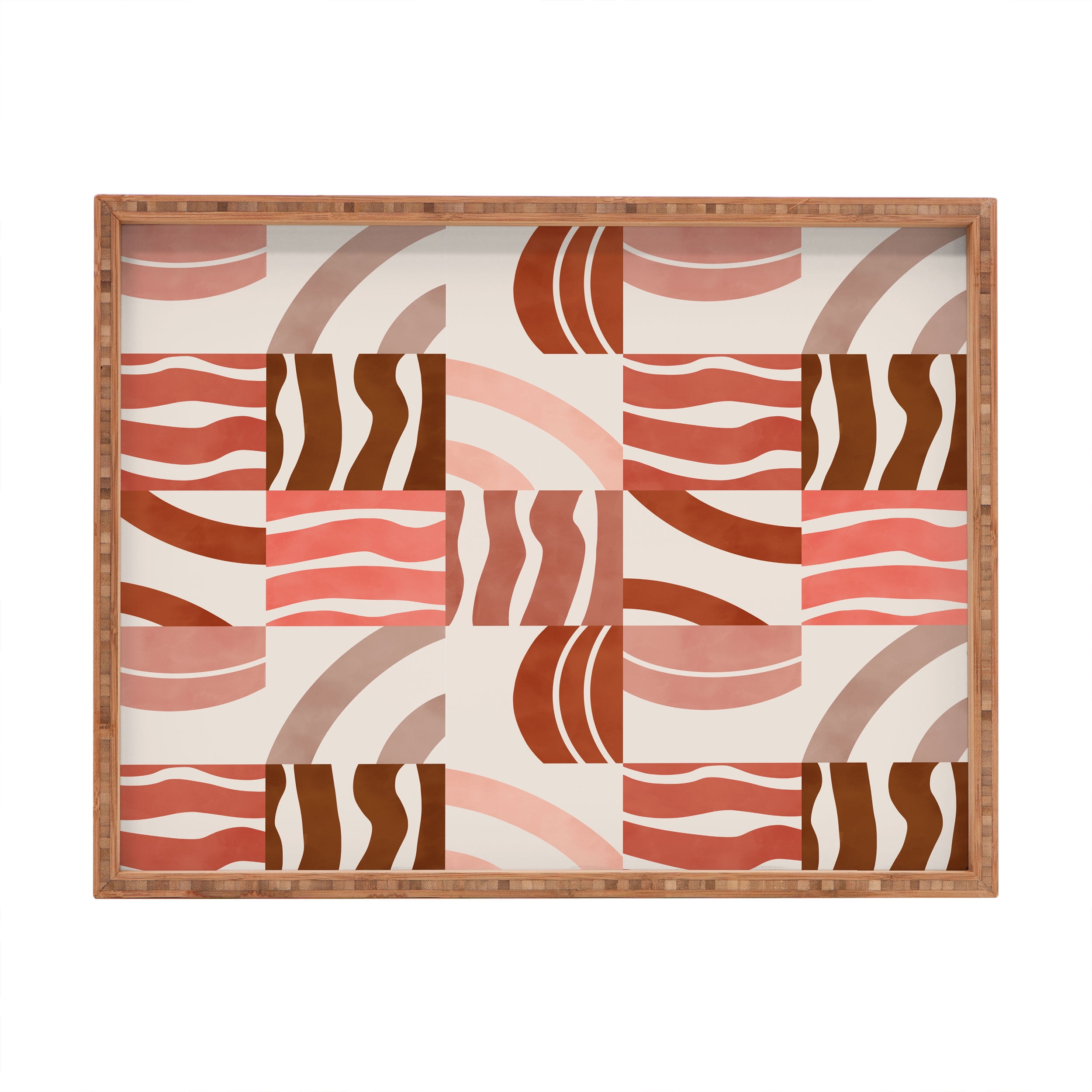 Society6 Marta Barragan Camarasa Terracotta Modern Shapes 22.5" x 17" X ...