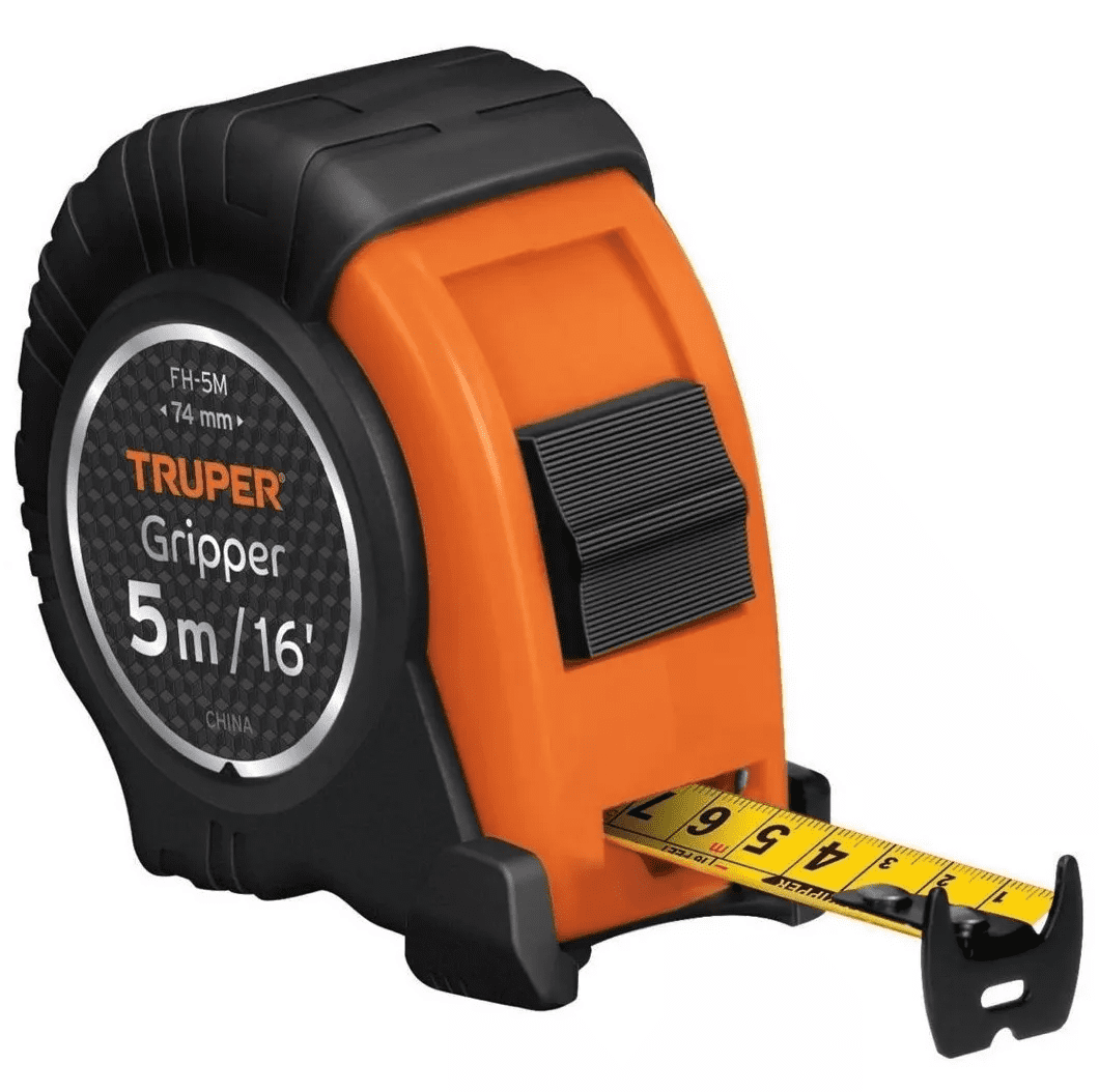 Flexómetro Contra Impactos 5 M Cinta 19 Mm Naranja/Negro | Walmart en línea