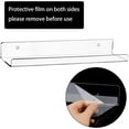 Acrylic Floating Wall Ledge Shelf, Clear Bathroom Storage Shelves ...