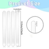MODANU 20 Pcs Acrylic Popsicle Sticks 4.5 inch Reusable Popsicle Mold ...