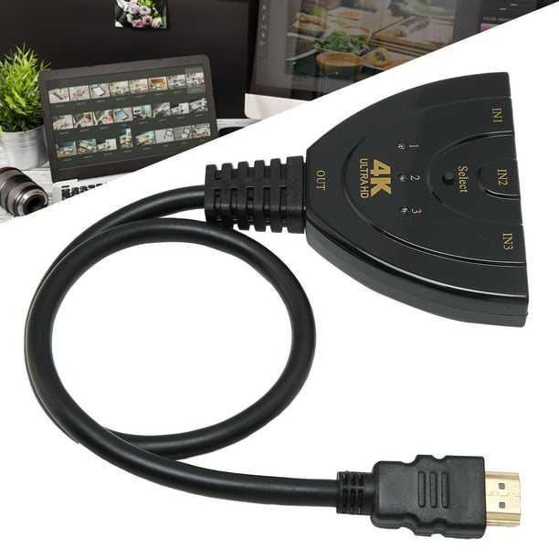 Splitter HighDefinition Multimedia Interface 4K Switcher 3 In 1 Out ...