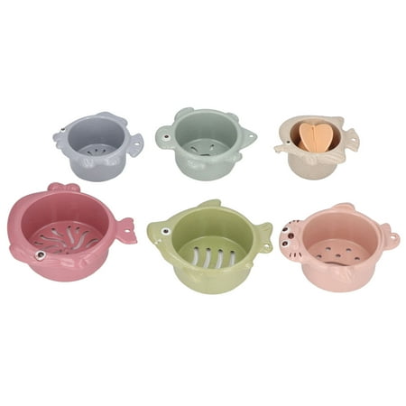 Ccdes Baby Stacking Cup,Baby Stacking Cup Children Colorful Cartoon ...