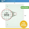 VEEBOOST 150-Sheet Loose Leaf Quad Ruled Graph Paper 56 GSM Graphing ...