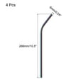 Unique Bargains Reusable Metal Straws 2Pcs, Stainless Steel Bent ...