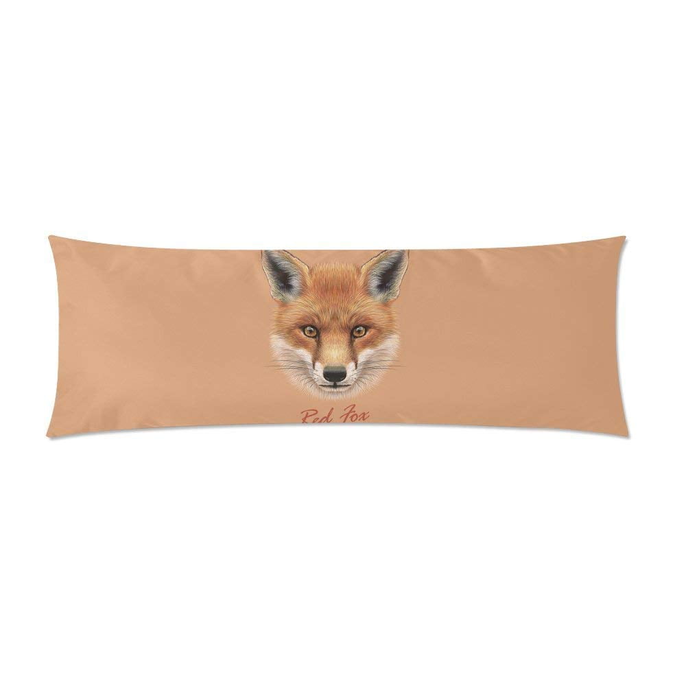 ABPHOTO A Red Fox Long Body Pillowcase Pillow Cover Pillowslip 20x60 ...
