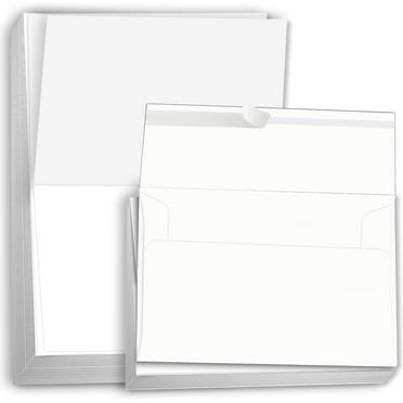 Hamilco Blank Cards 5x7 White Cardstock Paper 100 lb Cover Card Stock ...