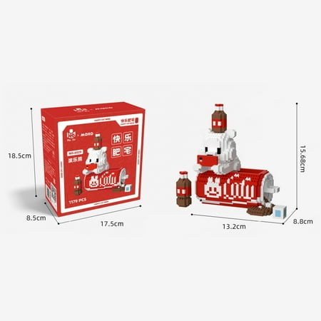 Creative Cartoon Building Blocks Cute Cola Series Micro-particle ...