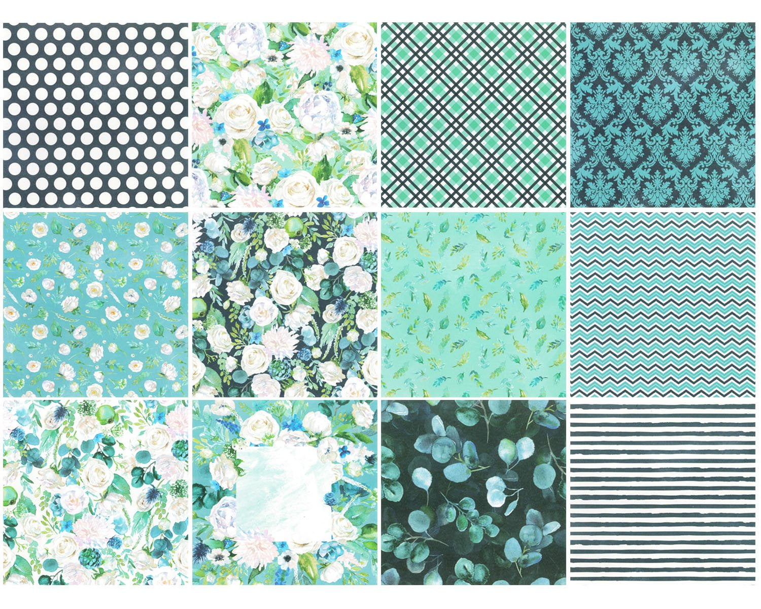 Scrapbooking Paper Designs Green