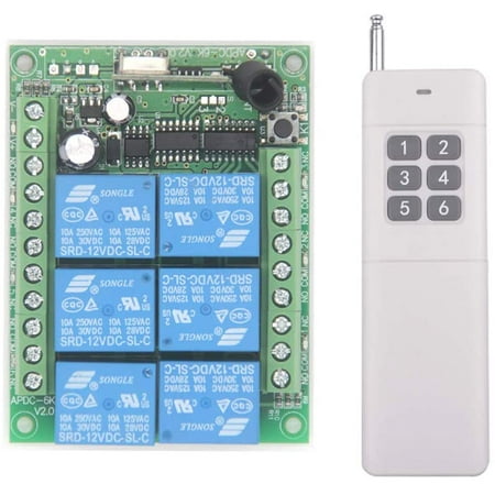high range 500m DC 12V 24V 6channel 6CH Channel Wireless Remote Control ...