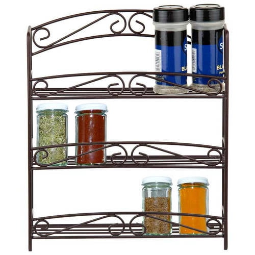 Home Basics Three Tier Rack, Bronze - Walmart.com