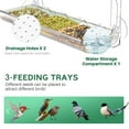 Clear Window-Mounted Bird Feeder with Strong Suction Cups, Large ...
