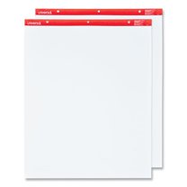 Universal Self-Stick Easel Pad, Unruled, 25 x 30, Sticky Flip Chart Paper, Large, White, 30 ...