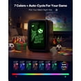 Upstreman Portable Mini Fridge with 7-Color LED, 4L/6 Cans Personal ...