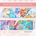 1 Set 24 Sheets Scrapbook Paper Pads for DIY Album Scrapbook Background ...