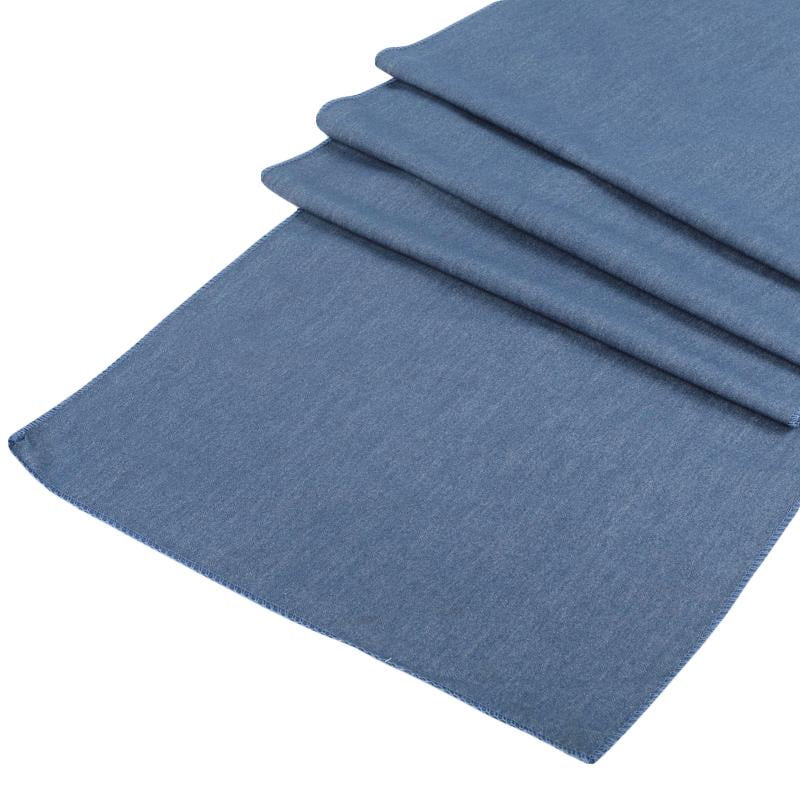 1 Pc, Faux Denim Table Runner - Dark Blue For Baby Showers, Bridal ...