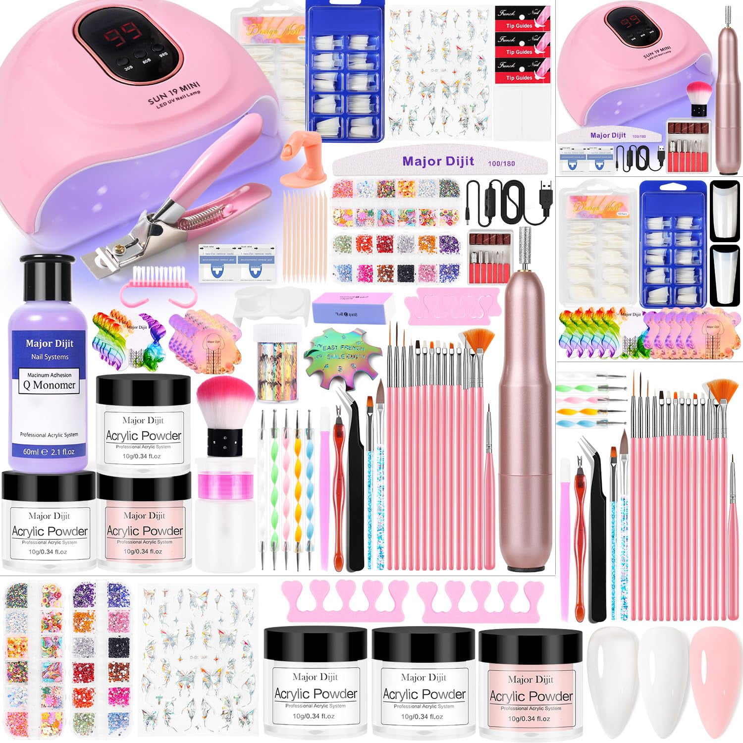 Click here for Major Dijit Acrylic Nail Kit Starter Set Acrylic P... prices