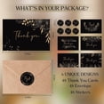 48 Pack Pre-Folded Floral Thank You Cards with Envelopes & Stickers, 6 ...