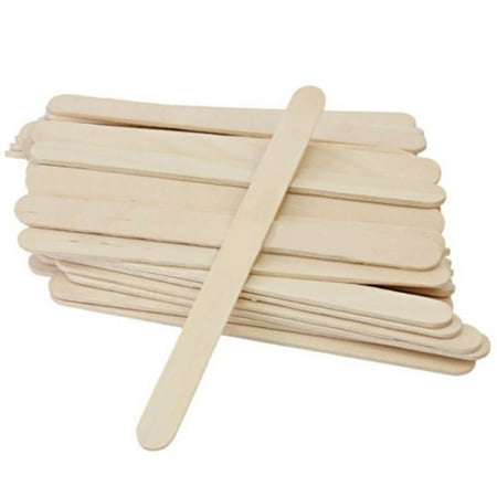 100 Pieces Wood Wax Sticks Salon Hand Foot Stick Leg Armpit Body Hair ...