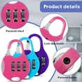 10 Pieces 3 Digit Combinations Padlock Safe Cipher Lock Mini ...