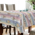 60x60in Square Printed Tablecloth Easy-Care Decorative Table Cloth for ...