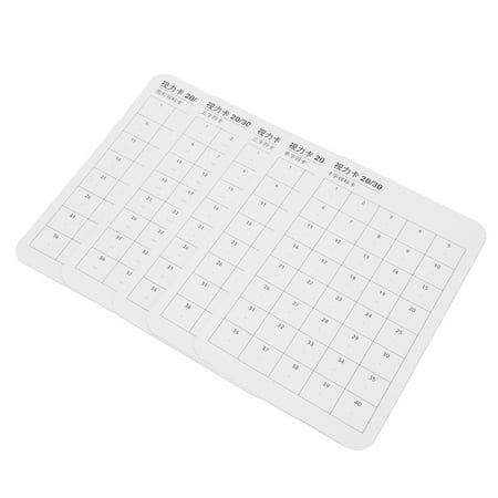 Vision Eye Test Chart,5pcs Vision Test Card Vision Test Card Pocket Eye ...