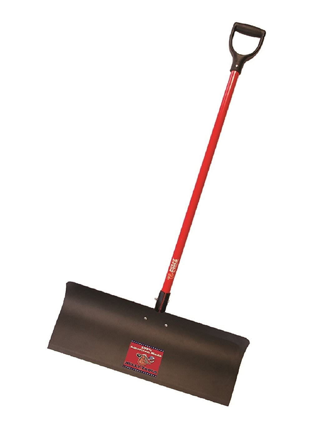 Bully Tools 92819 Steel Snow Pusher with Fiberglass D-Grip Handle, 30 ...