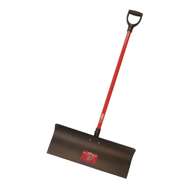 Bully Tools 92819 Steel Snow Pusher with Fiberglass D-Grip Handle, 30 ...