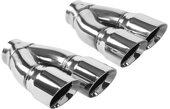 MagnaFlow 2-1/4 Inch Inlet Round Exhaust Tip Set - Walmart.com