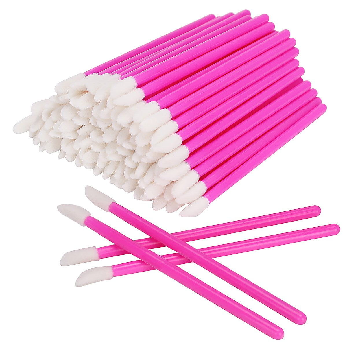 100 Pcs Disposable Lip Brushes Make Up Brush Lipstick Lip Gloss Wands ...